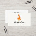 Fire Flame Logo Business Card | Zazzle