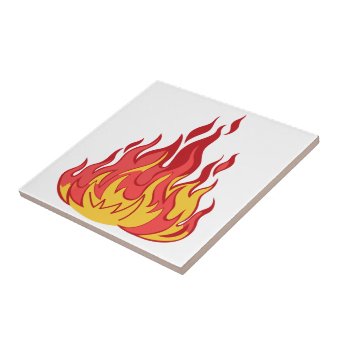 Fire Flames Ceramic Tile | Zazzle