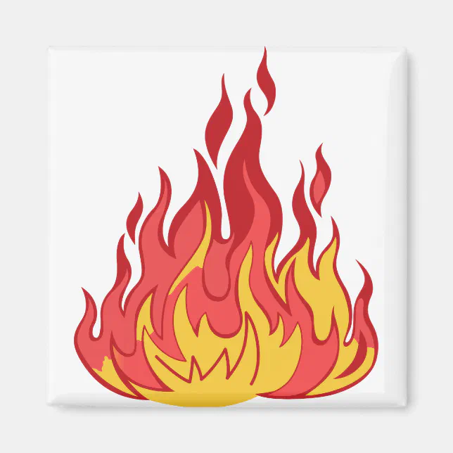 Fire Flames Magnet | Zazzle