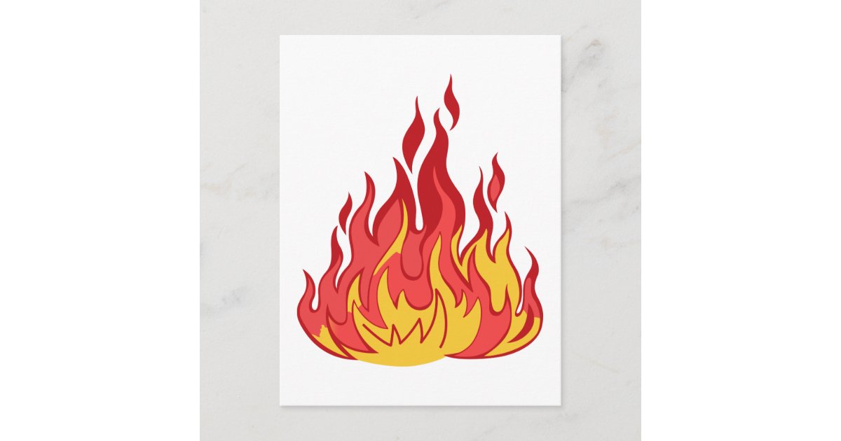 Fire Flames Postcard | Zazzle