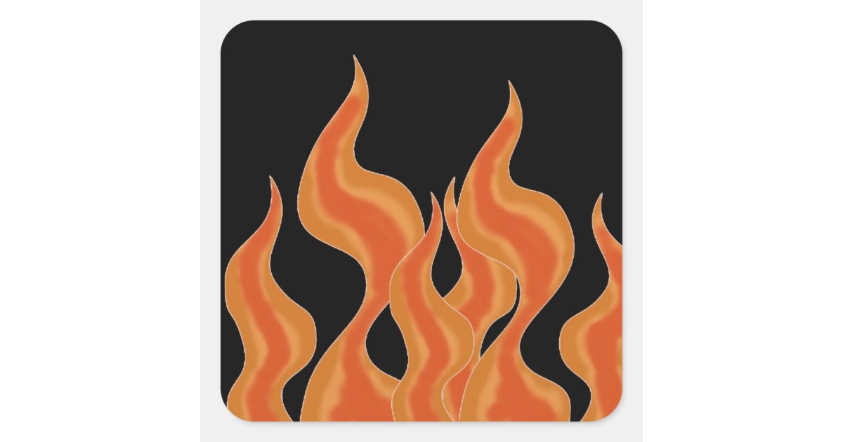 Fire flames Sticker | Zazzle