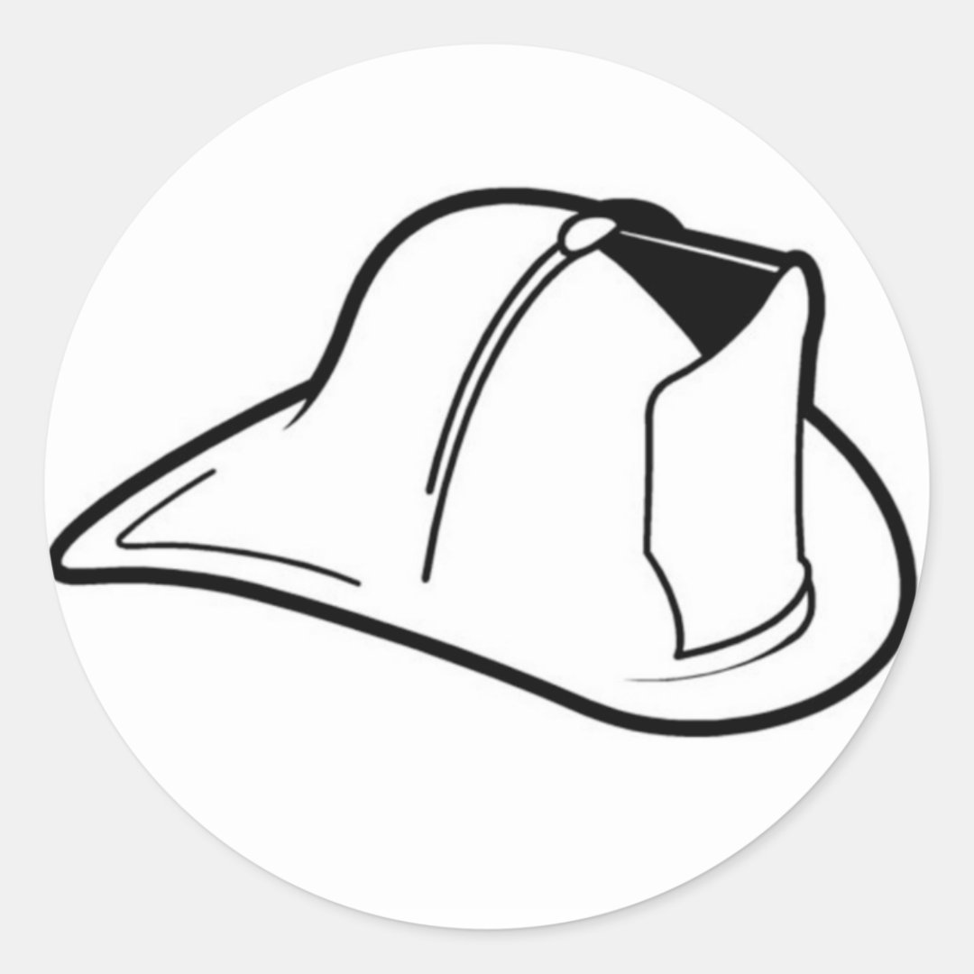 Fire Helmet Sticker | Zazzle