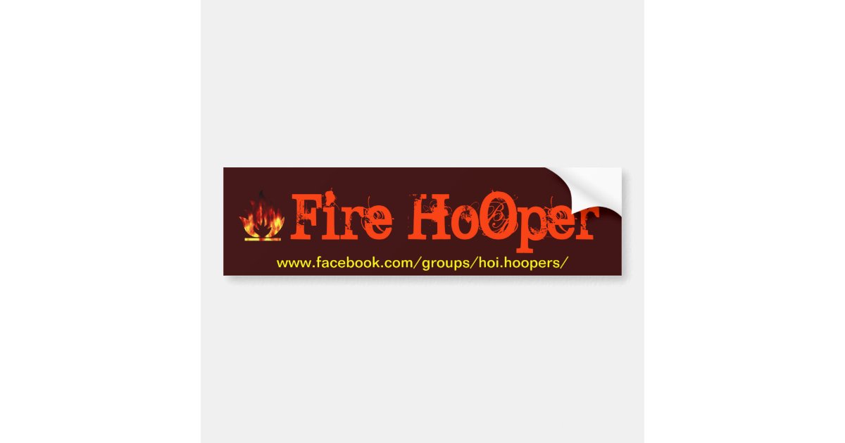 Fire Hooper Bumper Sticker | Zazzle