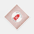 Fire Hydrant + Bricks Firefighter Birthday Party Napkins | Zazzle