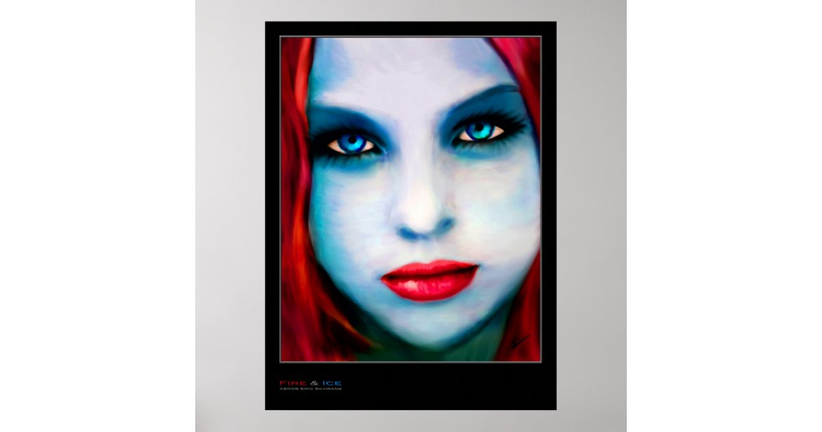 Fire & Ice Poster | Zazzle