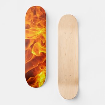 Fire image for Skateboard | Zazzle