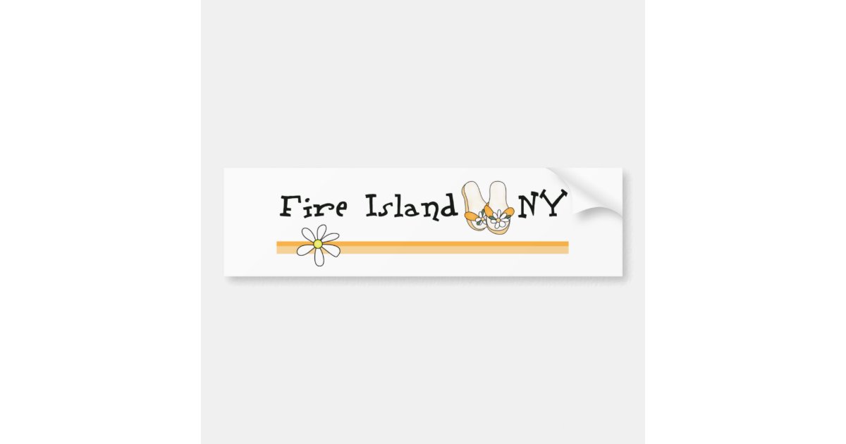 Fire Island Bumper Sticker | Zazzle