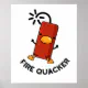 Fire Quacker Funny Fireworks Pun Poster | Zazzle
