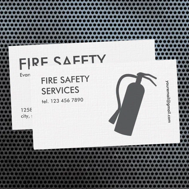 Fire Safety Business Card | Zazzle