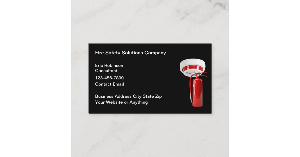 Fire Safety Theme Business Cards | Zazzle