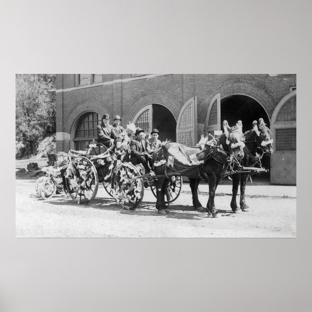 Fire Station, Fire Fighters, Fire Carriage Poster | Zazzle
