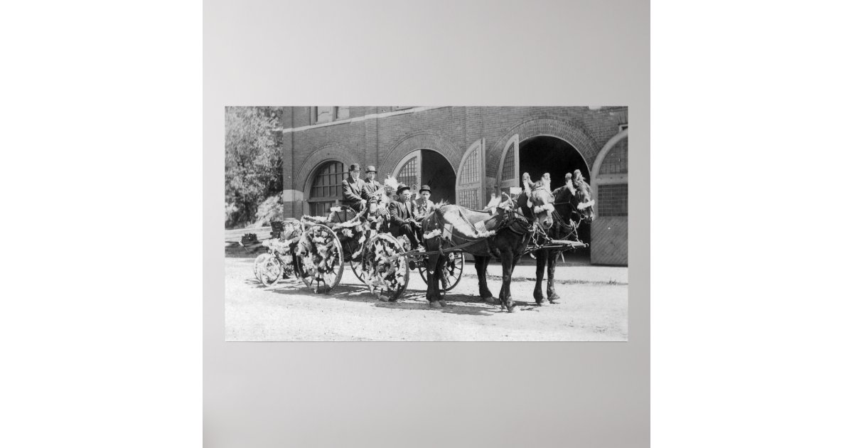 Fire Station, Fire Fighters, Fire Carriage Poster | Zazzle