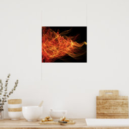 Fire Triangle Poster | Zazzle