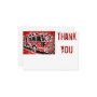 Fire Truck Engine Firefighter Flat Thank You Cards | Zazzle