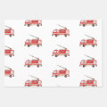 Fire Truck Fire Engine Wrapping Paper | Zazzle
