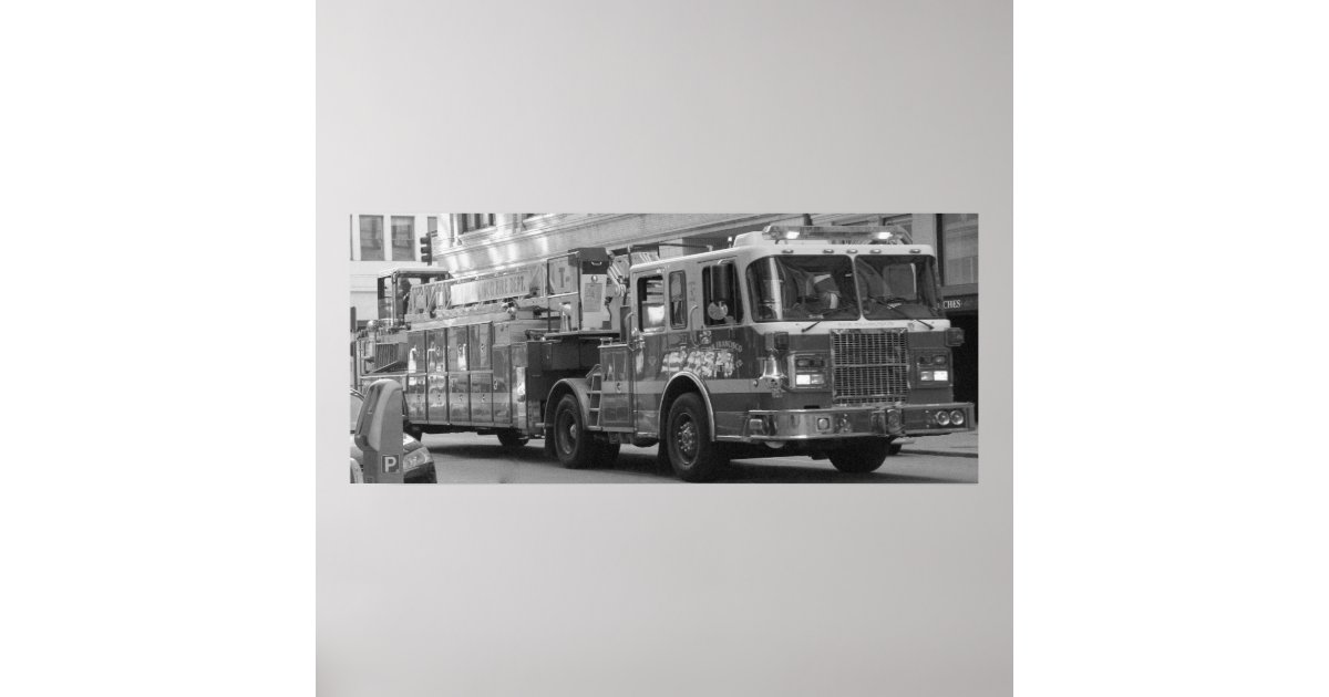 Fire Truck Poster | Zazzle