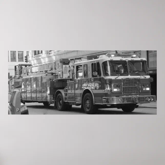 Fire Truck Poster | Zazzle