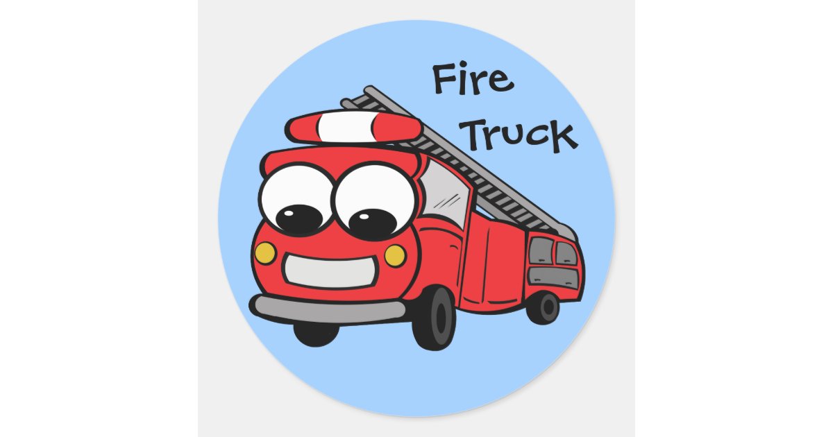 Fire Truck - Sticker | Zazzle