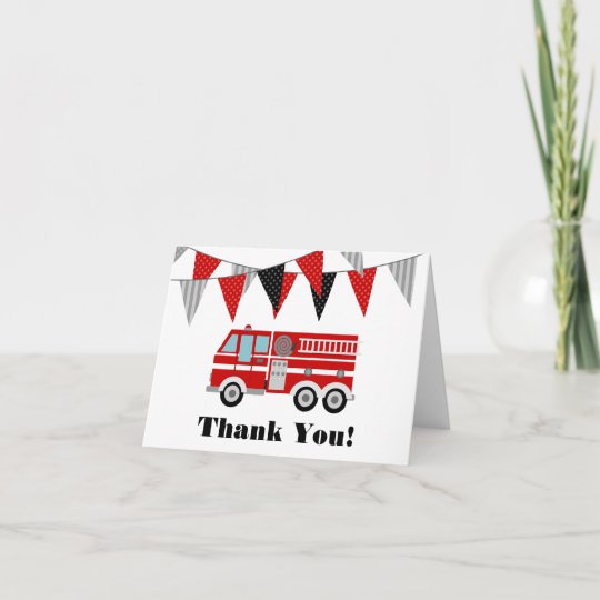Fire Truck Thank You | Zazzle.com