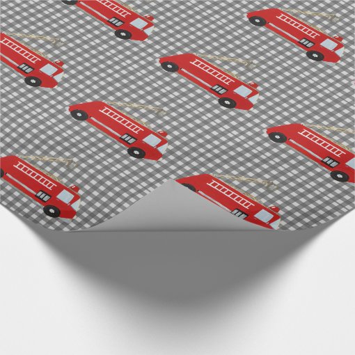 Fire truck wrapping paper | Zazzle
