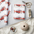 Fire Truck Wrapping Paper | Zazzle
