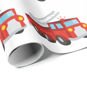 Fire Truck Wrapping Paper | Zazzle