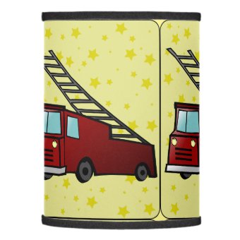 Fire trucks for the future firefighter lamp shade | Zazzle