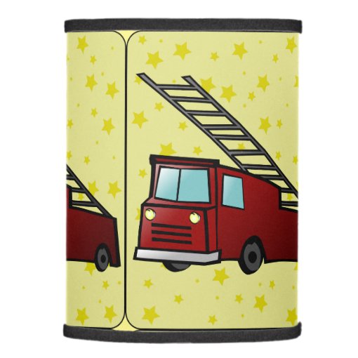 Fire trucks for the future firefighter lamp shade | Zazzle