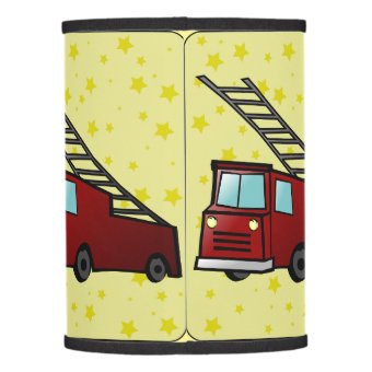 Fire trucks for the future firefighter lamp shade | Zazzle