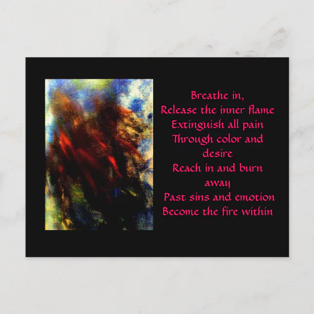 Fire Within Postcard | Zazzle