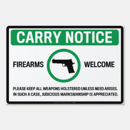 Gun Yard & Lawn Signs | Zazzle