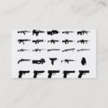 firearms business card | Zazzle