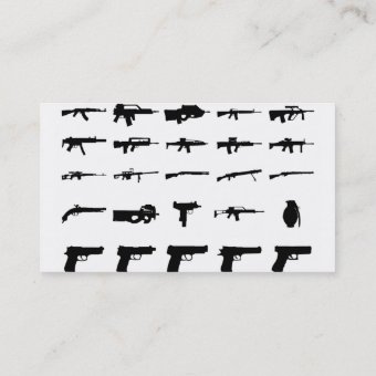 firearms business card | Zazzle