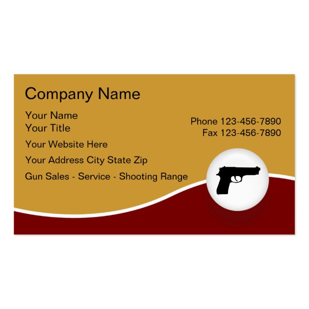 Firearms Business Cards