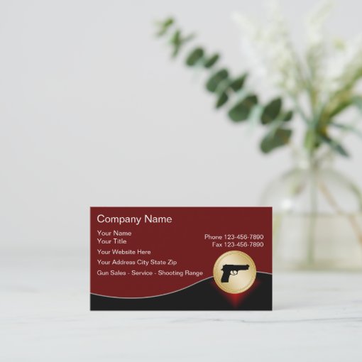 Firearms Business Cards | Zazzle