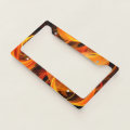 Fireball Abstract Art License Plate Frame | Zazzle