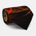 Fireball Abstract Art Tie | Zazzle