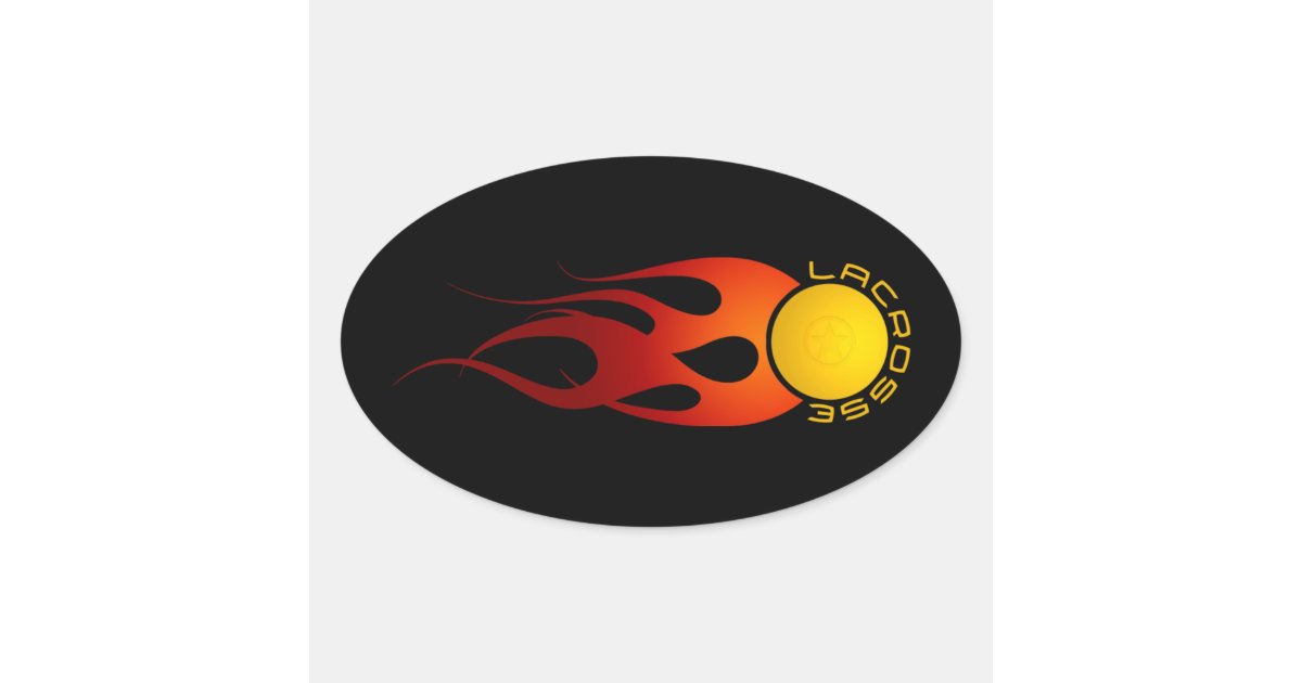 Fireball Oval Sticker | Zazzle