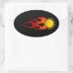 Fireball Oval Sticker | Zazzle