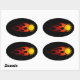 Fireball Oval Sticker | Zazzle