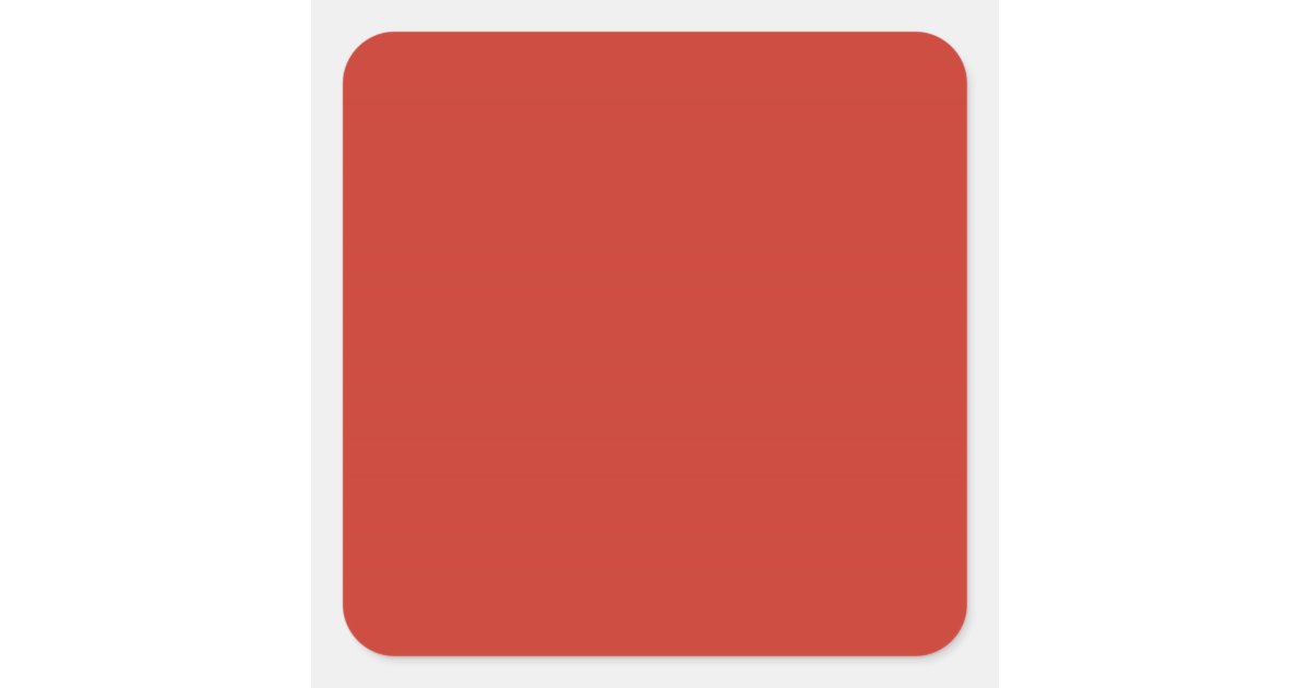 Firebush Red Square Sticker | Zazzle