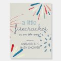 Firecracker 4th of July Fireworks Baby Shower Foam Board | Zazzle