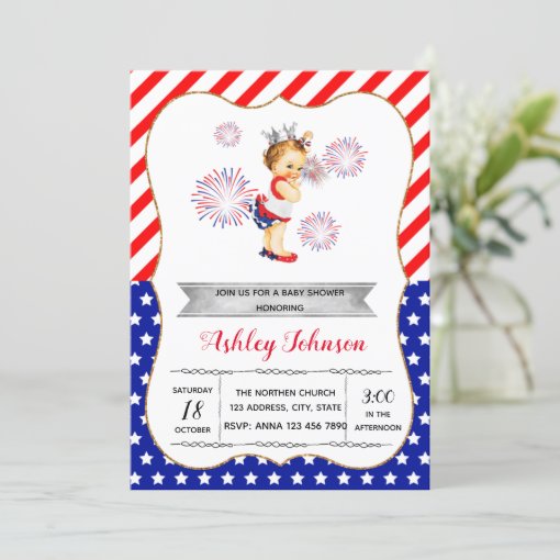 Firecracker baby shower invitation | Zazzle
