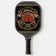 Firefighter ADD NAME Fire Station Department Badge Pickleball Paddle ...
