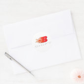 Firefighter B Shift Classic Round Sticker | Zazzle