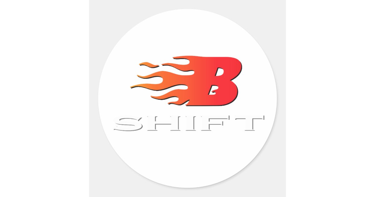 Firefighter B Shift Classic Round Sticker | Zazzle