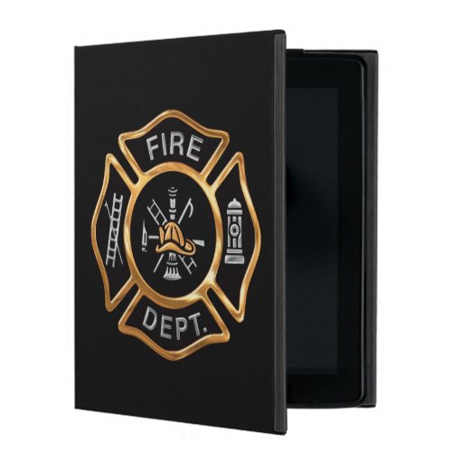 Firefighter Badge Gold iPad Cover | Zazzle