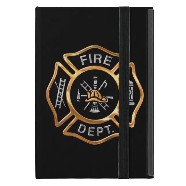 Firefighter Badge Gold iPad Mini Case | Zazzle