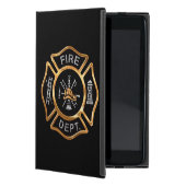 Firefighter Badge Gold iPad Mini Case | Zazzle
