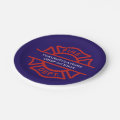 Firefighter Badge Retirement Paper Plate | Zazzle